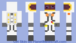 The Astronaut Orange Minecraft Skin
