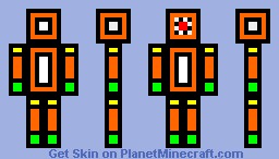 ORANGE ROBOT GUY! Minecraft Skin