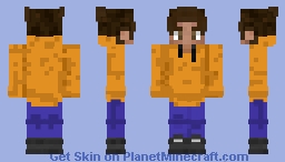 ORANGE EBOY STEVE Minecraft Skin