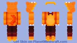 Orange Otters BlockWars base Minecraft Skin