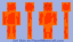 Orange Slime Man Minecraft Skin