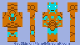 orange man Minecraft Skin