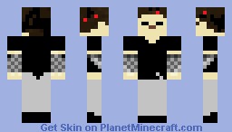 goth guy Minecraft Skin