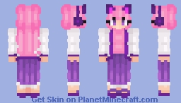 Pink Hair Minecraft Skin