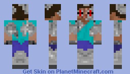 Steve revived from the nether Minecraft Skin
