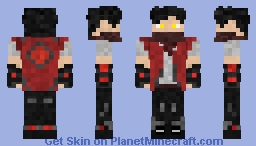 Red Brawler Minecraft Skin