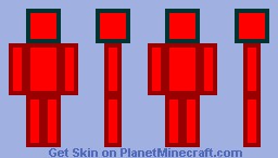outline red Minecraft Skin
