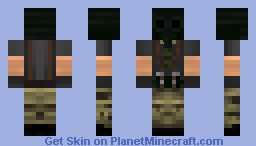 oxygen mask soldier Minecraft Skin