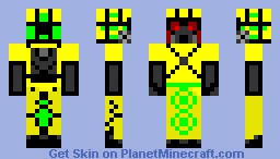Toxic (better in 3D) Minecraft Skin