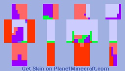 Rainbow painter Minecraft Skin