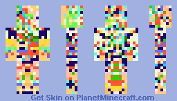 Painterly Pixeled Minecraft Skin