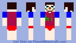 Pale man in speedo Minecraft Skin