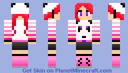 Pinky Panda Girl Minecraft Skin