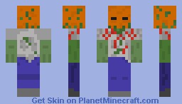 Paper bag Zombie Minecraft Skin
