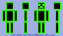 Party Creeper Minecraft Skin