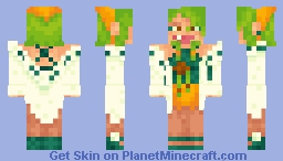 Pheonix in Sundress & Fuzzy Fur Coat Minecraft Skin