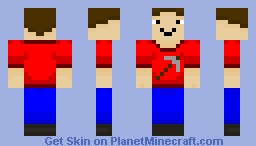 Pickaxe T-shirt Guy Minecraft Skin