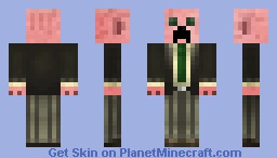Pig Creeper Minecraft Skin