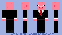 Suit pig Minecraft Skin