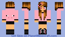 Pig Girl (Shaded) ~Princess~ Minecraft Skin