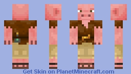 Peasant Pigman Minecraft Skin