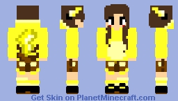 Pikachu Mädchen Minecraft Skin
