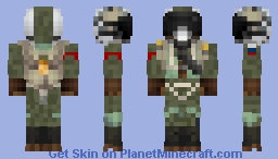 Russian pilot Minecraft Skin