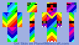 Rainbow Panda Minecraft Skin