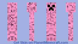 PINK CREEPER OMG Minecraft Skin