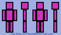 Colored Cubes: Pink Minecraft Skin