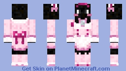 Obsidian Pink Maid Minecraft Skin