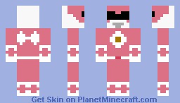 Pink Mighty Morphin' Power Ranger(Movie Version) Minecraft Skin