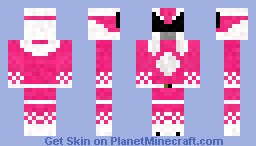Pink Power Ranger Minecraft Skin