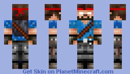 PIXELGUN3DOLDNEWBIESKINHEROBRINESTYLE_EDITEDGLOVES Minecraft Skin