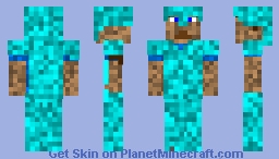 Pixelated Steve Minecraft Skin