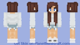 Cute trendy girl Minecraft Skin