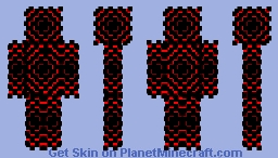 Red Obsidian Minecraft Skin