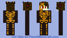 Skeleton Girl/ Skintober V2 Minecraft Skin