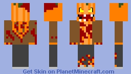 bloody pumpkin Minecraft Skin