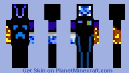 Blue astronaut Minecraft Skin