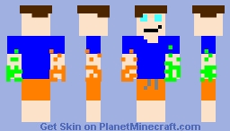 powered up Minecraft Skin