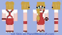 Red Overalls Minecraft Skin