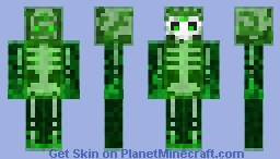 Radioactive Skelli Minecraft Skin