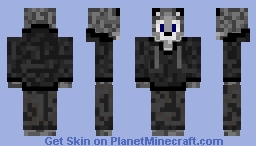 Snowy Wolf (dark) Minecraft Skin