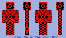 Red & Black Design Minecraft Skin