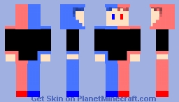 Half+ Half Minecraft Skin