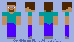 Backwards Steve Minecraft Skin