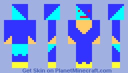 Masked Blue Man Minecraft Skin
