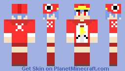 Pleinair - Red Prinny School Uniform Minecraft Skin
