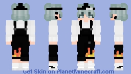 black B Minecraft Skin